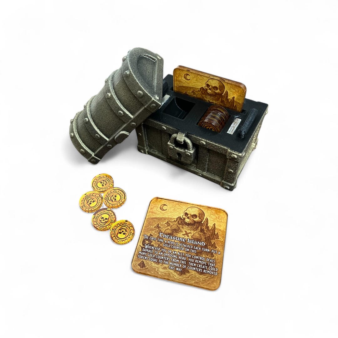 Treasure Island Acrylic Token Set With Chest – Flesh and Blood TCG ...