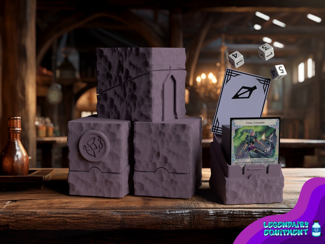 Deckbox Flesh and Blood TCG Aria 60 or 80 Size Floating Wall Mountable ...