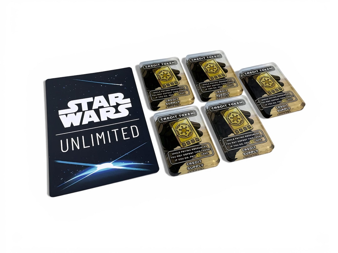 Credit Tokens - Qty 5 Mini Card Tokens - Star Wars Unlimited TCG ...