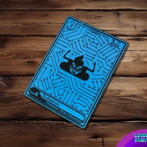 Digimon TCG Sukamon Acrylic Token - Standard Card Sleeve Sized - Etsy