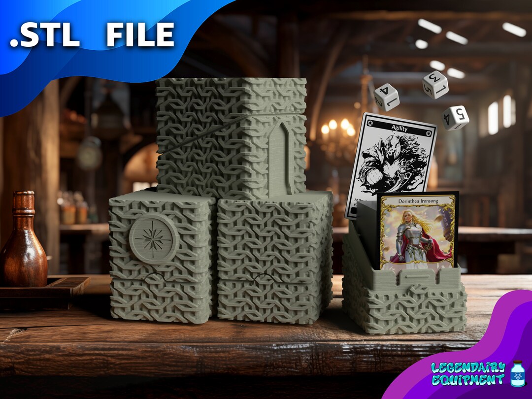 STL Files - Deckbox - Flesh and Blood TCG - Regions of Rathe - Floating ...