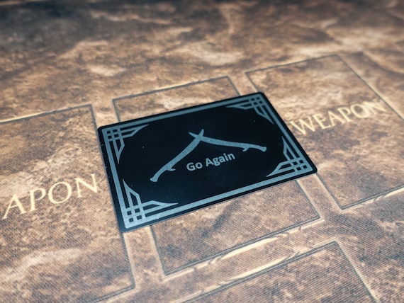 Flesh and Blood Aluminum Go Again Metal Token Card - Etsy