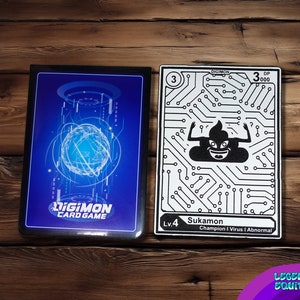 Digimon TCG Sukamon Acrylic Token - Standard Card Sleeve Sized - Etsy