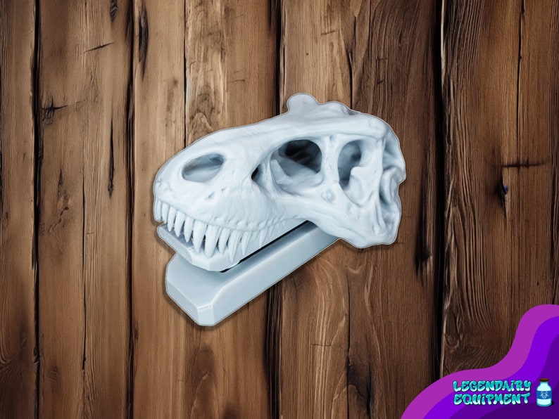 T-rex Skull Towel Holder: Whimsical Bathroom Decor - Etsy