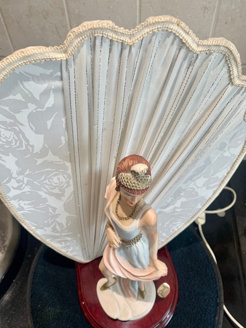 Cevik Italian G Cortese Table Lamp Porcelain Sculpture of a - Etsy UK