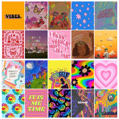 Indie Aesthetic Kit Indie Kid Collage Indie Room Decor - Etsy