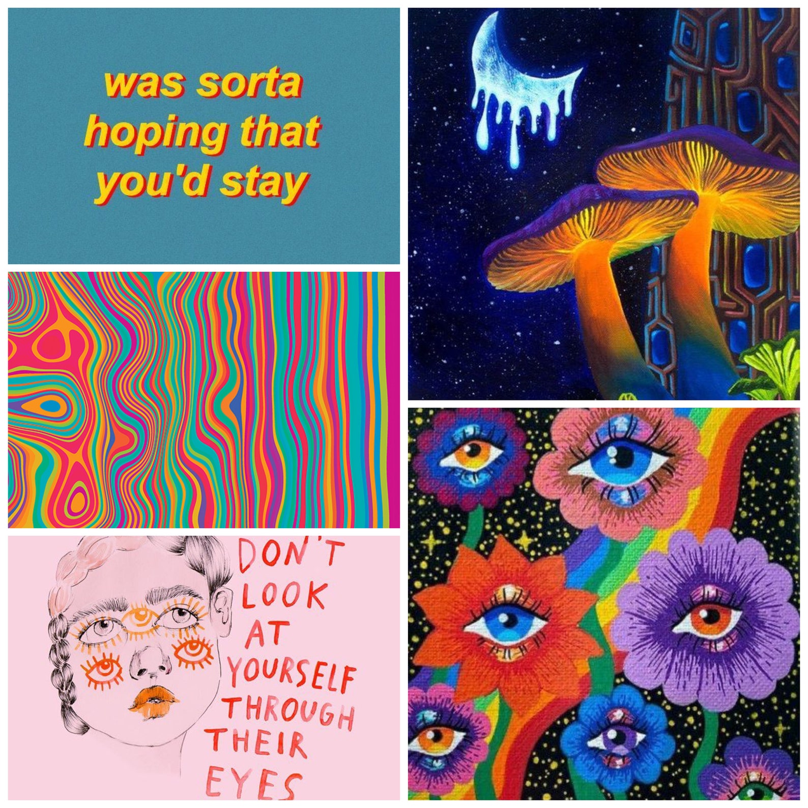 Indie Aesthetic Wall Collage Kit Girl Room Decor Dorm Decor - Etsy