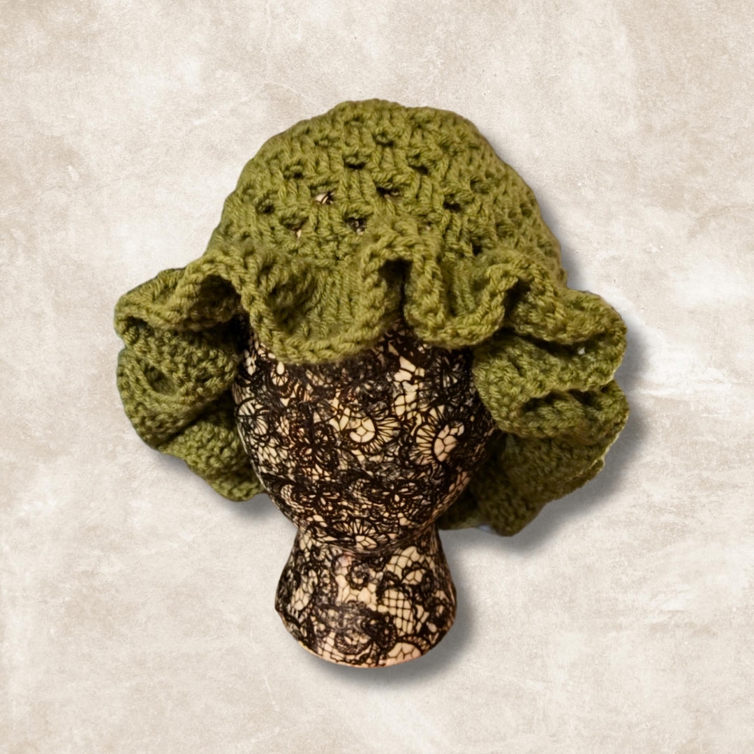 Ruffle Crochet Hat Pattern With Photo Tutorial and Video Link - Etsy