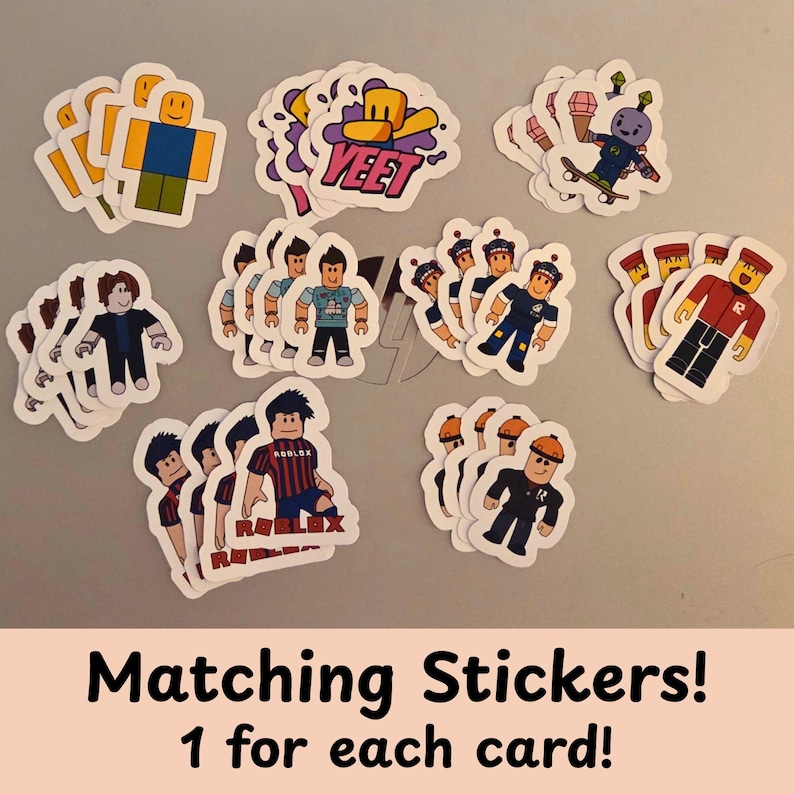 Ro-blox Classroom Valentine Cards | 9 Unique Designs + Stickers ...