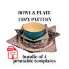Reversible Dinner Plate Cozy Printable Sewing Pattern and Tutorial ...