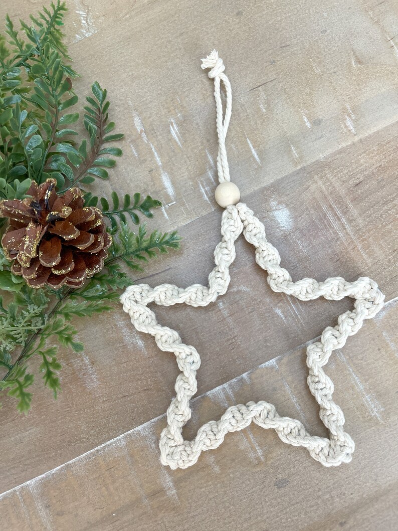 Macrame Star Ornament - Etsy