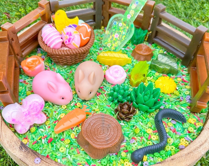 The Ultimate Spring Sensory Resin Kit Loose Parts Rice Tuff Tray ...