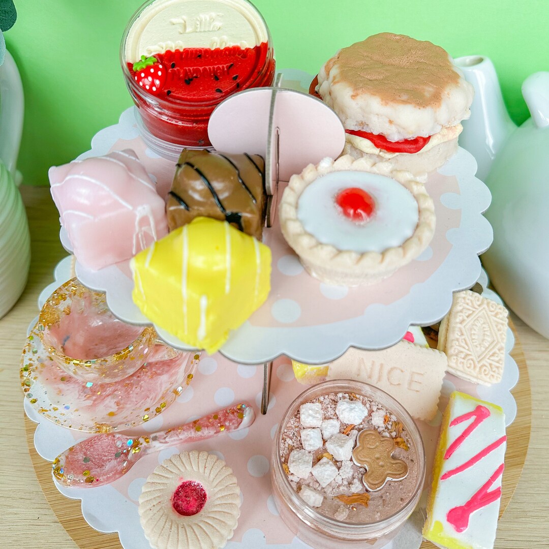 The Ultimate British Cream Tea Party Resin Set With Scented Fizzing ...