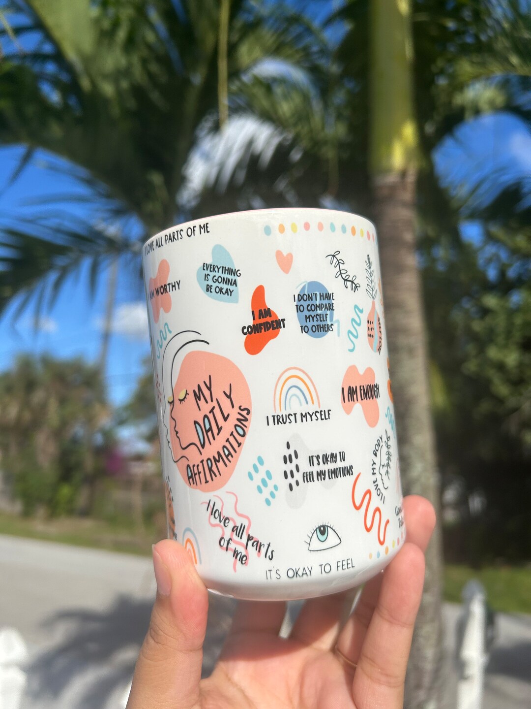 My Daily Affirmations Coffee Mug, Affirmations Mug, Self-love Mug ...