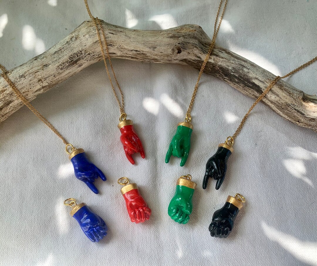 Mano Cornuto Pendant Mano Figa Pendant - Etsy
