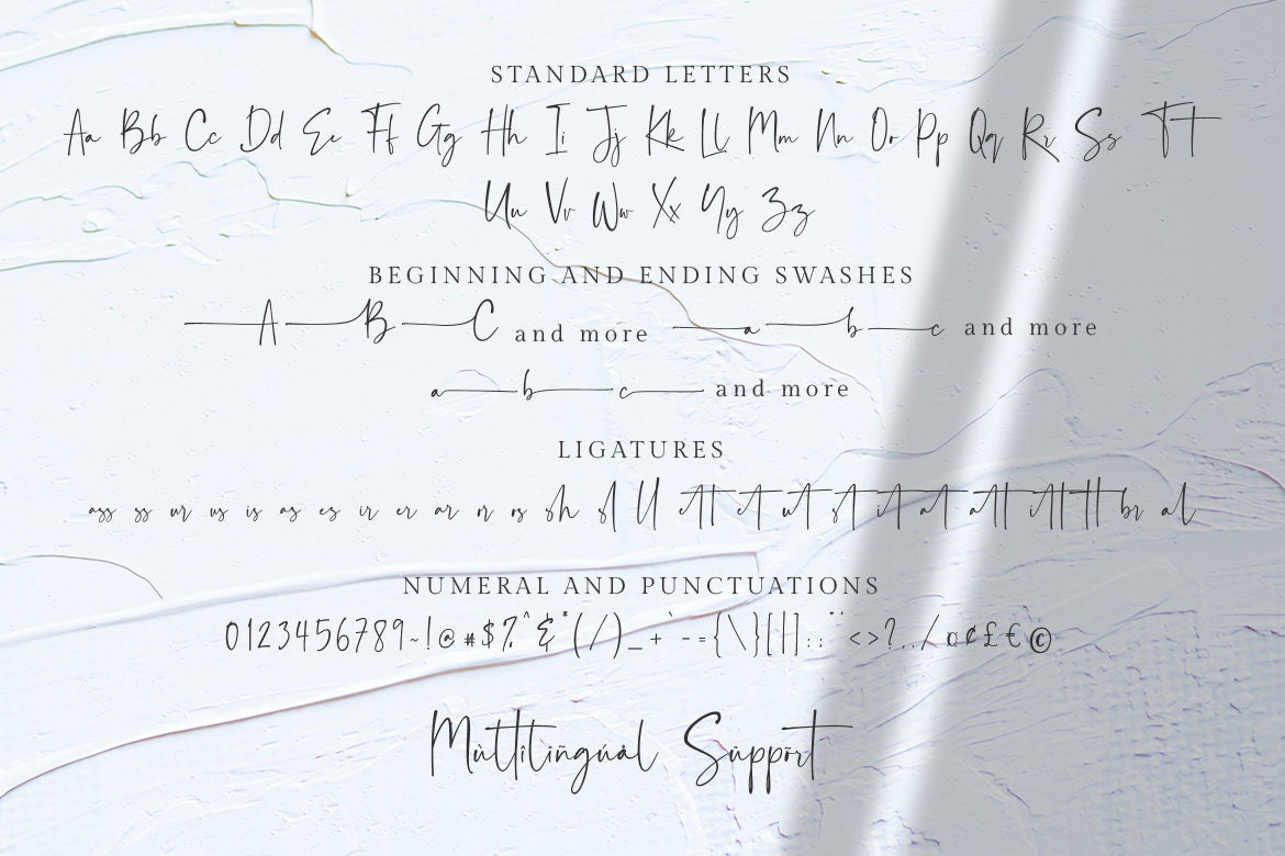 Balnes Modern Calligraphy Font Signature Font Canva Font - Etsy