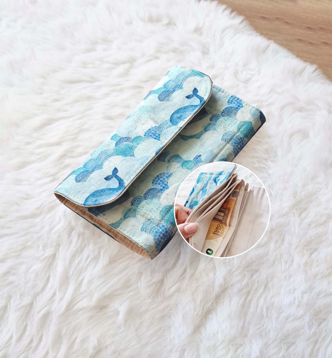 Budget WALLET With Flaps Whale Pattern - Etsy