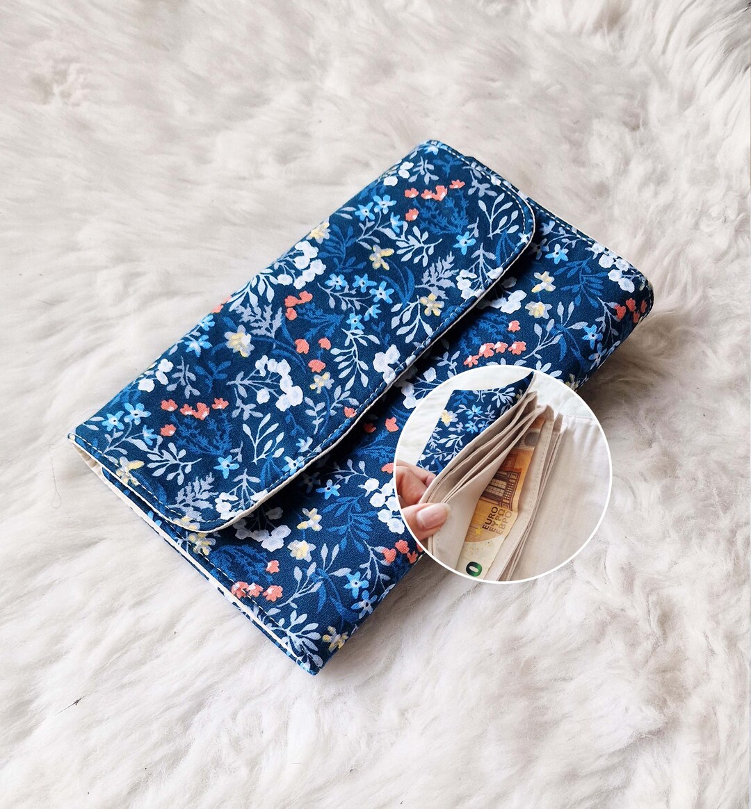 Budget WALLET With Flaps Floral Pattern - Etsy