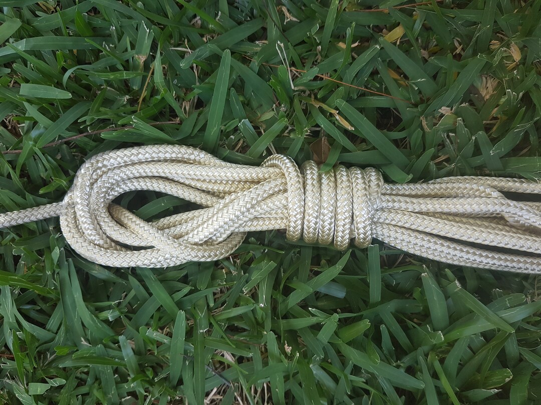 Cut-to Size. Beige , New tuff Tack Brand Double Braided Rope 6.35mm ...