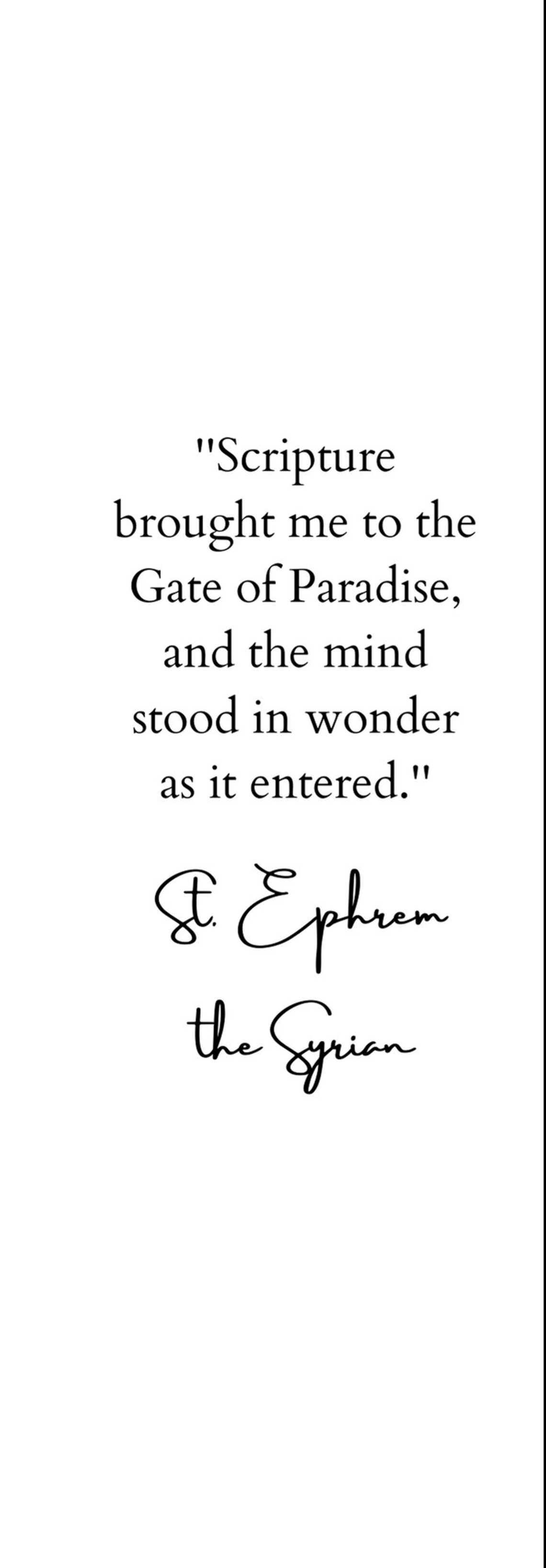 Printable Catholic Bookmark - St Thomas Aquinas and St Ephraim the ...