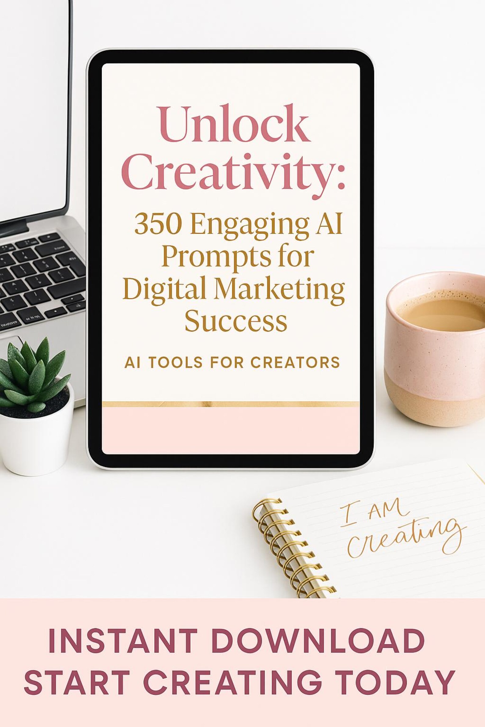 Unlock Creativity: 350 AI Prompts for Digital Marketing, Content ...