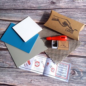 Lino Printing Premium Craft Kit With 3 Projects With Step by Step ...