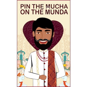 Pin the Mucha on the Munda - Etsy