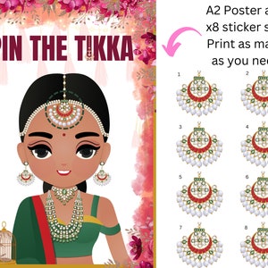 Pin the Tikka- Asian Event Game (digital) - Etsy