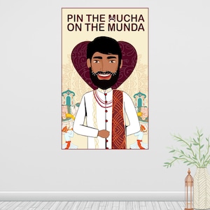 Pin the Mucha on the Munda - Etsy