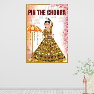 Pin the Choora- Asian Event Game/ Bridal Shower/ Engagement/ Mendhi ...