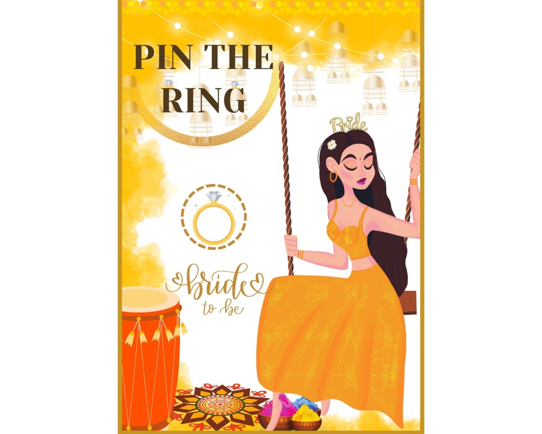 Pin the Ring- Bridal/engagement Game - Etsy