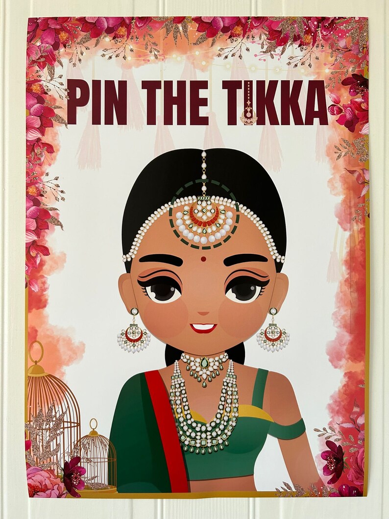 Pin the Tikka- Asian Event Game (digital) - Etsy