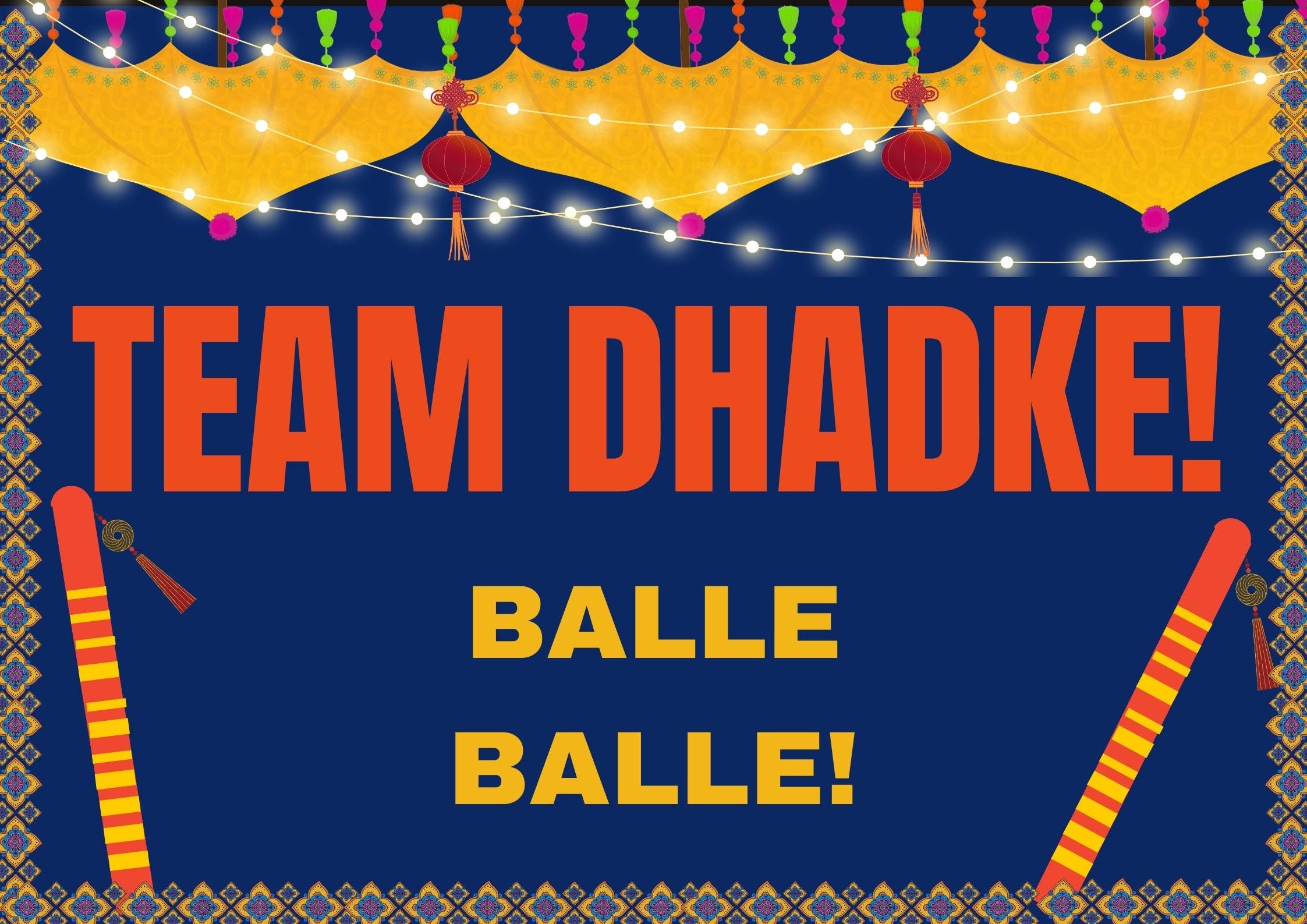 Jago Sign Wedding Dhadke Entrance Sign punjabi Desi Sikh Indian Wedding ...