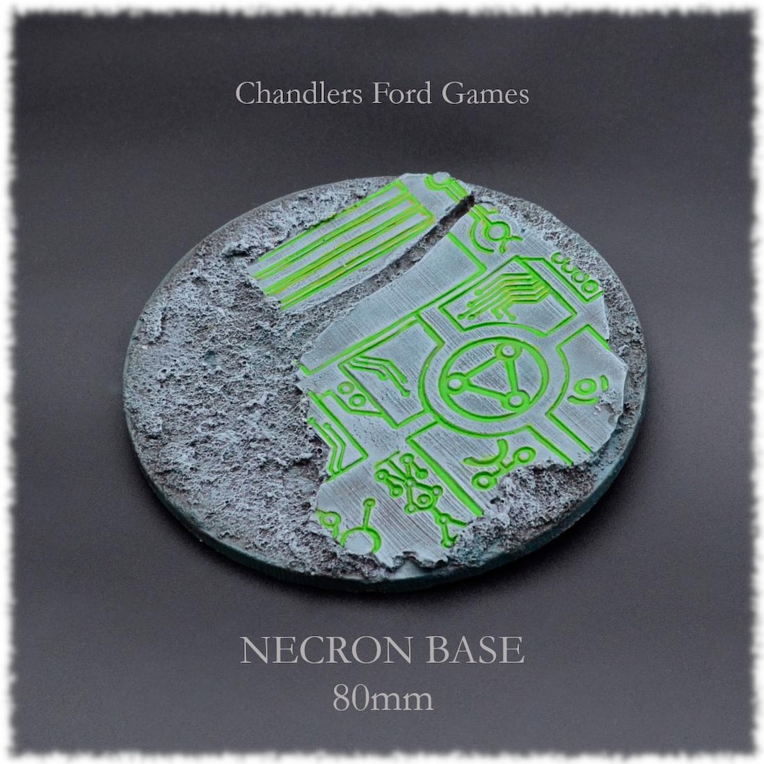 Miniature Base | Necron Base | 80mm X 1 | 40000 Dnd Wargaming AOS ...