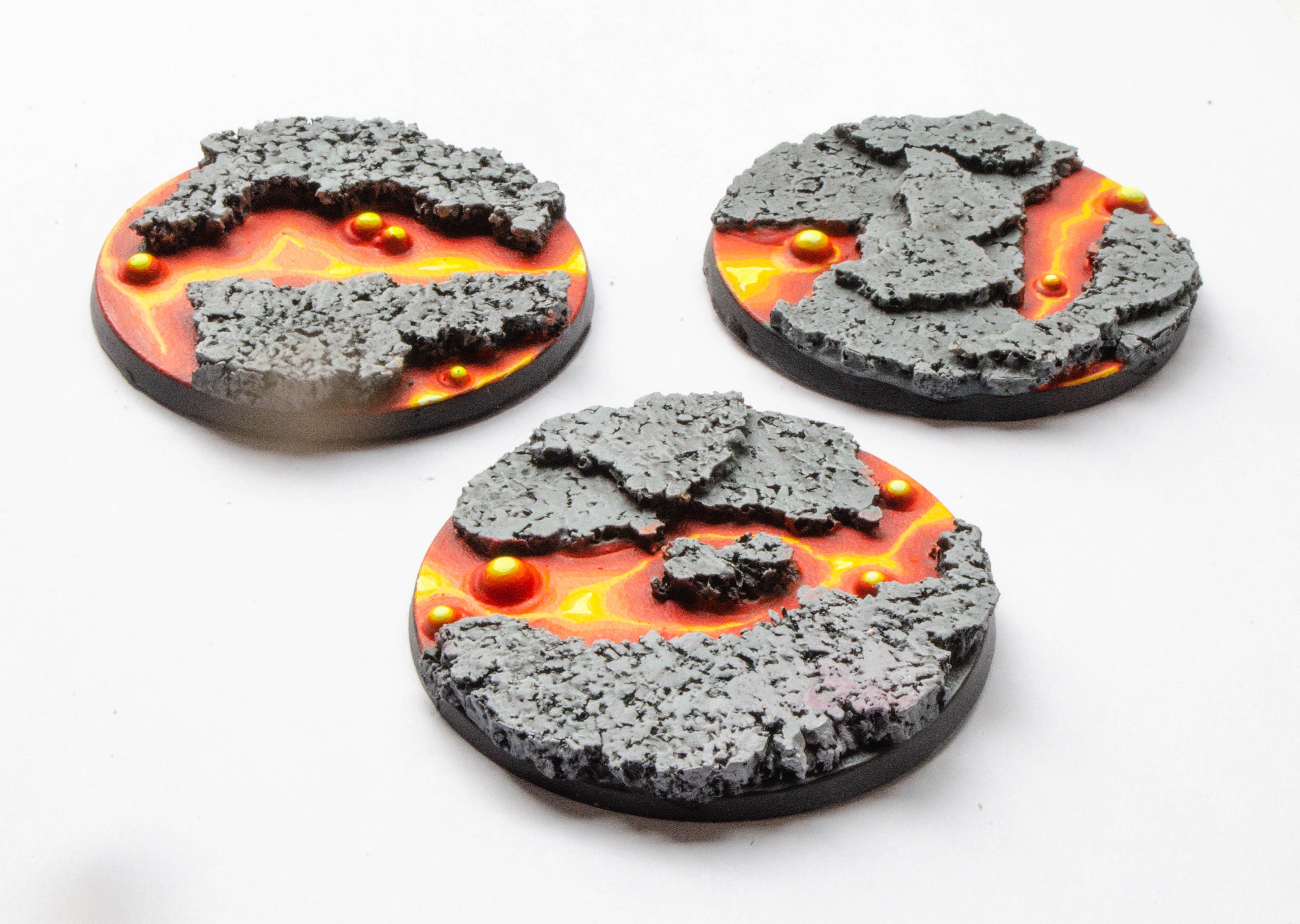 Minature Bases Lava Base 60mm X 1 Dnd 40000 Wargaming AOS Kill Team ...