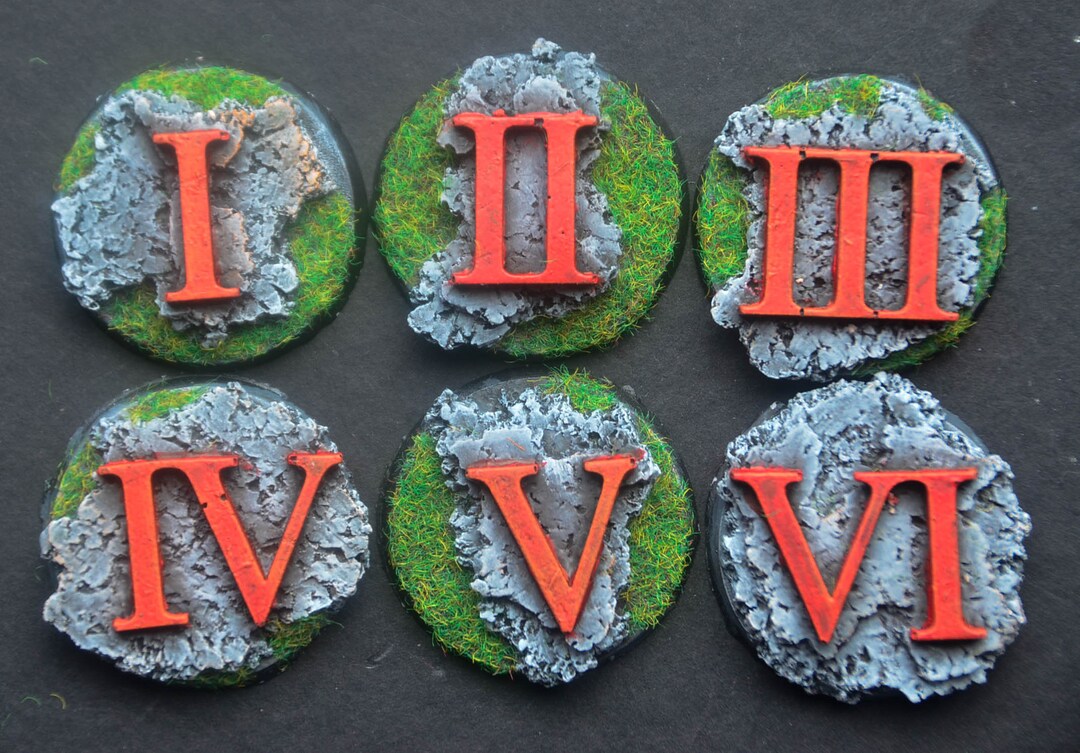 40mm Rubble Objective Markers 40000 40k AOS Kill Team Handmade Resin ...