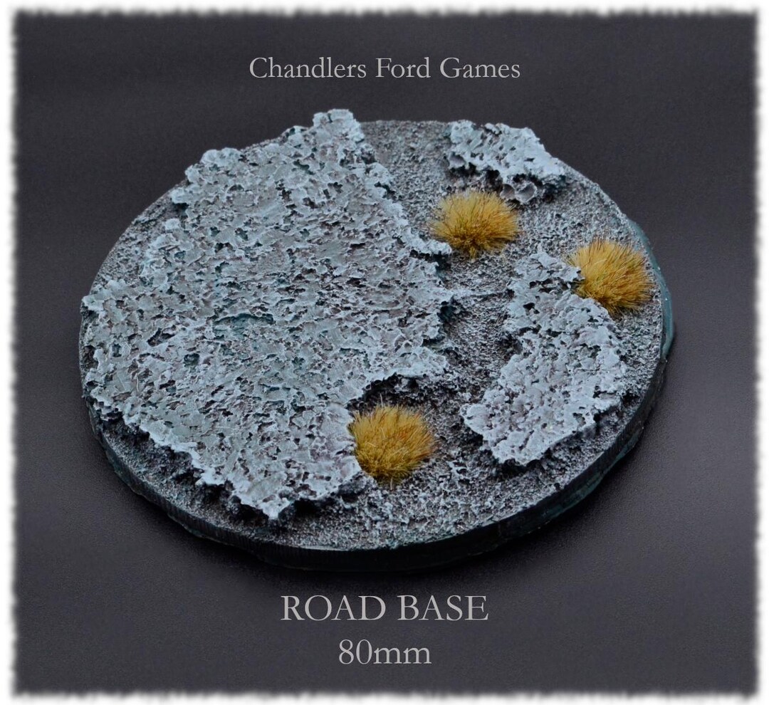 Miniature Bases | Rock Rubble Bases | 80mm (A) X 1 | Dnd 40000 ...