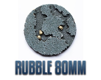 Miniature Base 90mm X 1 Rock Rubble Bases Dnd 40000 | Etsy