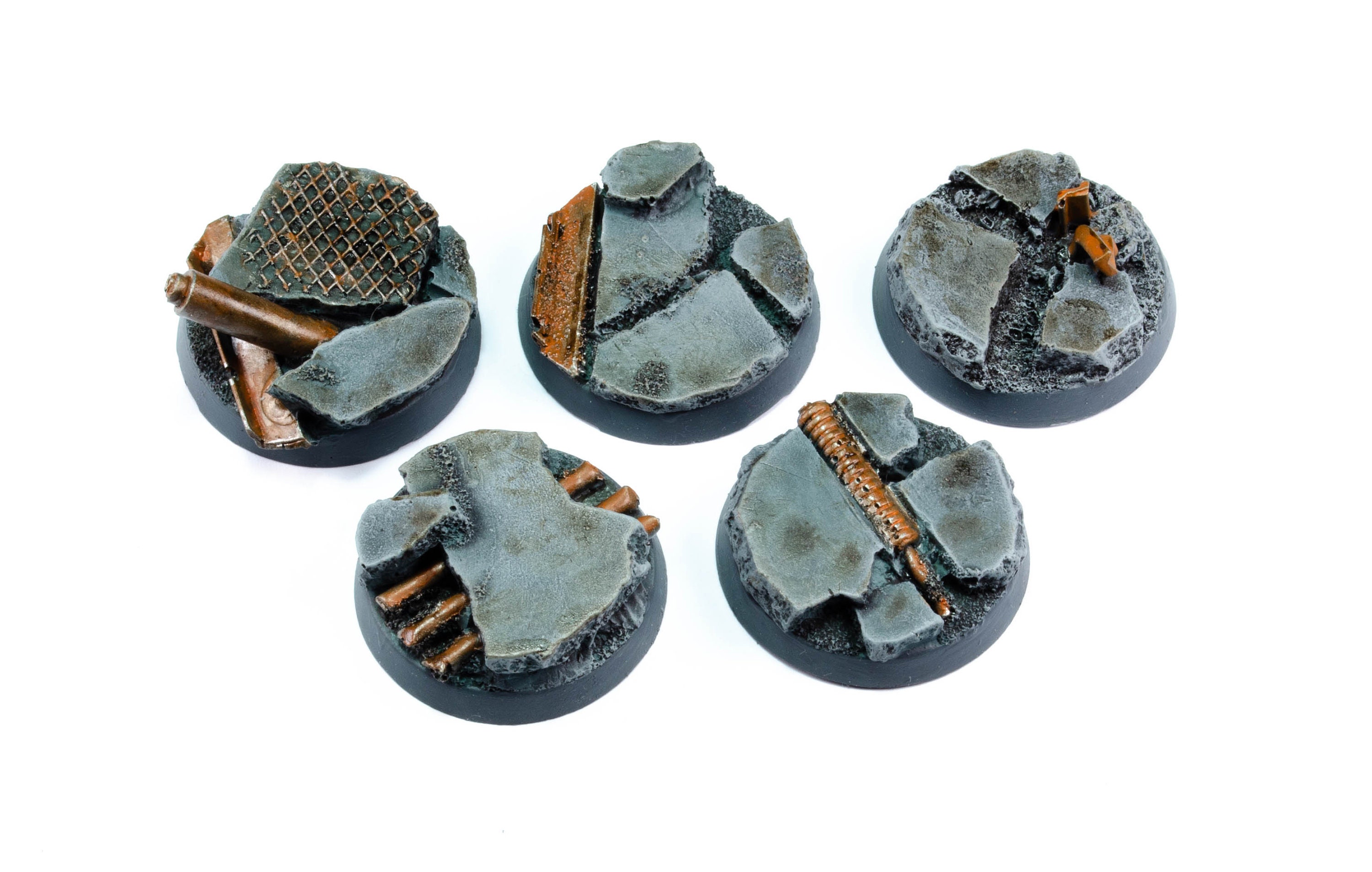 Miniature Bases Urban Rubble Bases 32mm X 5 set A - Etsy UK