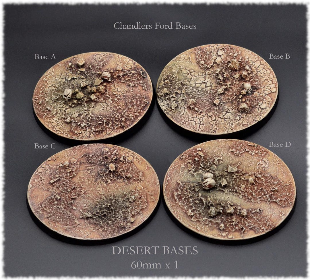Minature Bases Desert Base 60mm X 1 Dnd 40000 Wargaming AOS Kill Team ...