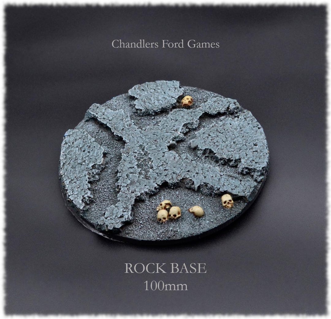 Miniature Base | 90mm X 1 | Rock Rubble Bases | Dnd 40000 Wargaming AOS ...