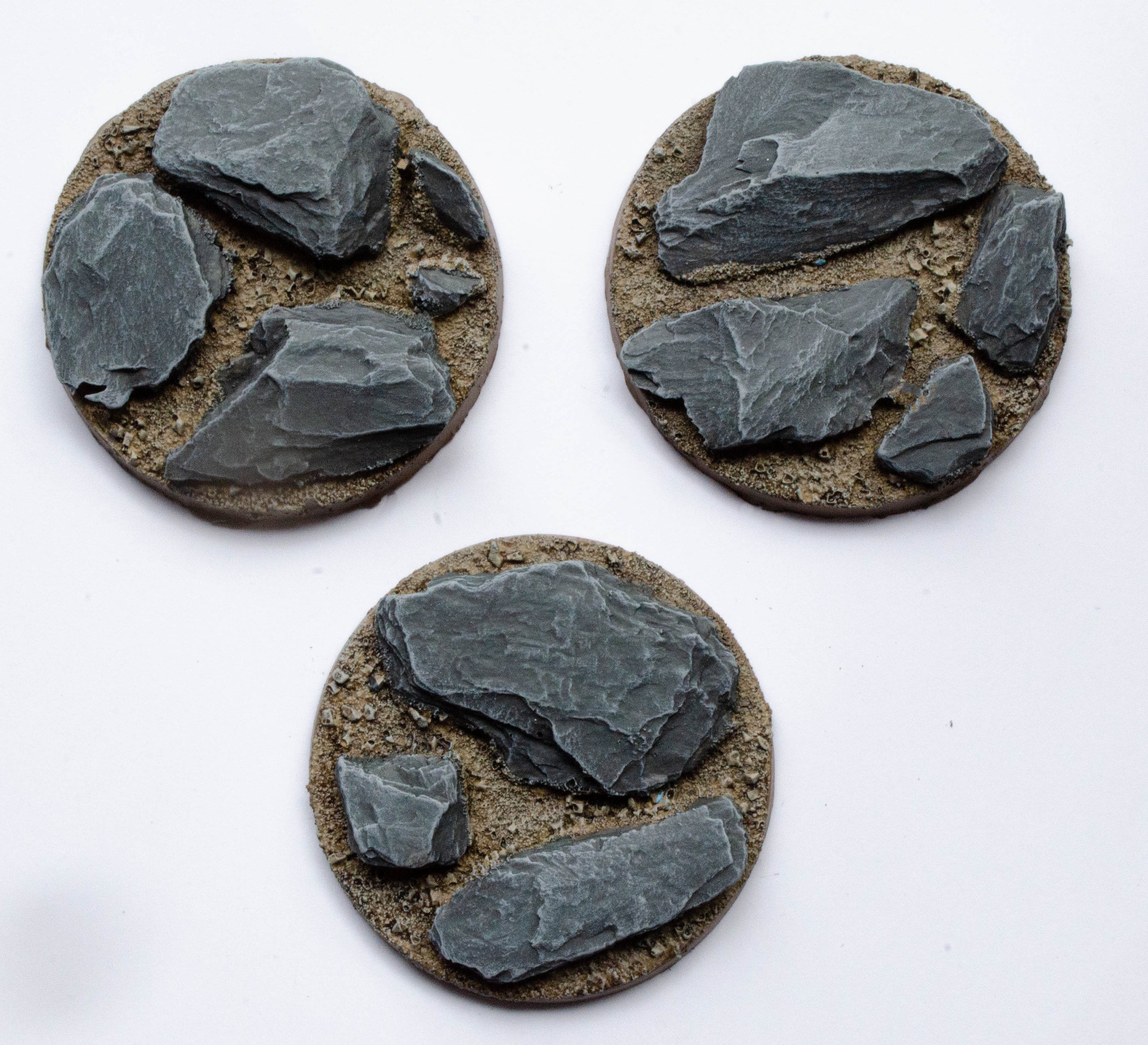 Miniature Base Slate Rock Bases 60mm X 1 40000 Dnd Wargaming AOS Kill ...