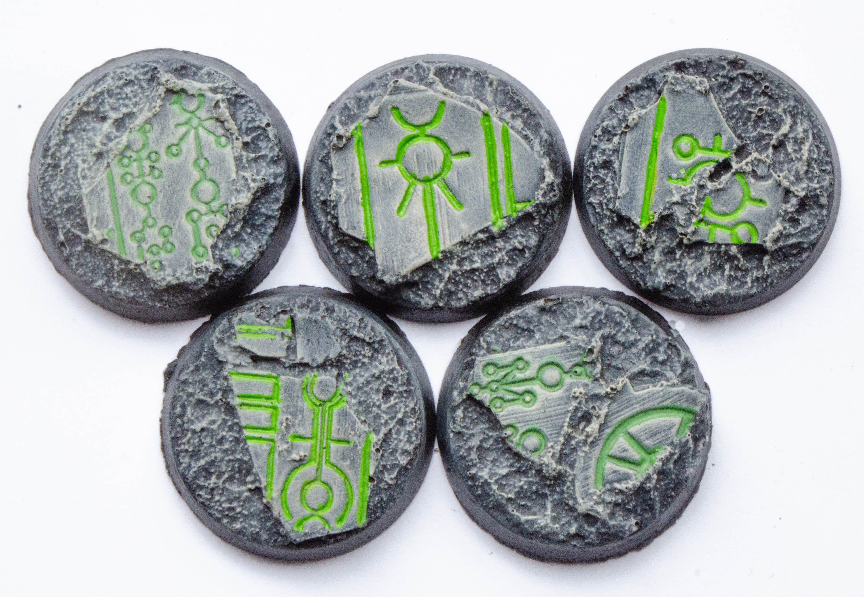 Miniature Bases Necron Bases 32mm X 5 set A 40000 Dnd - Etsy UK