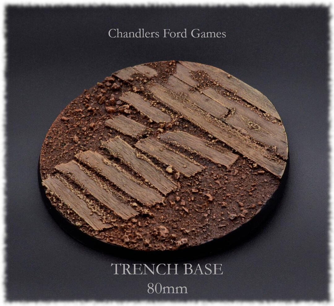 Miniature Base | Trench Base | 80mm X 1 | 40000 Dnd Wargaming AOS ...