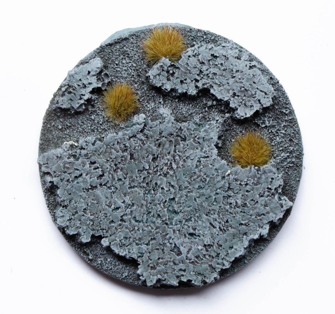 Miniature Bases Rock Rubble Bases 80mm A X 1 Dnd 40000 Wargaming AOS ...