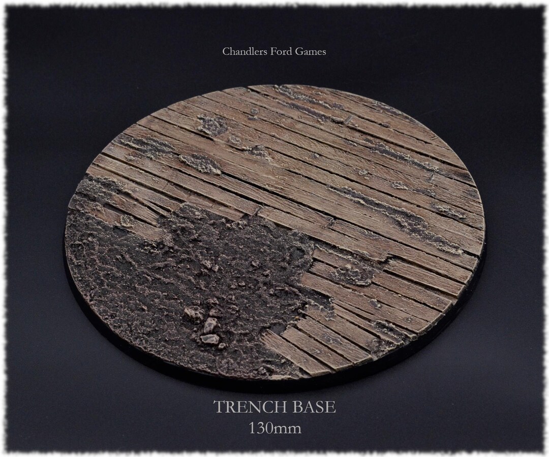 Miniature Base | Trench Base | 130mm X 1 | Dnd 40000 Wargaming AOS Kill ...