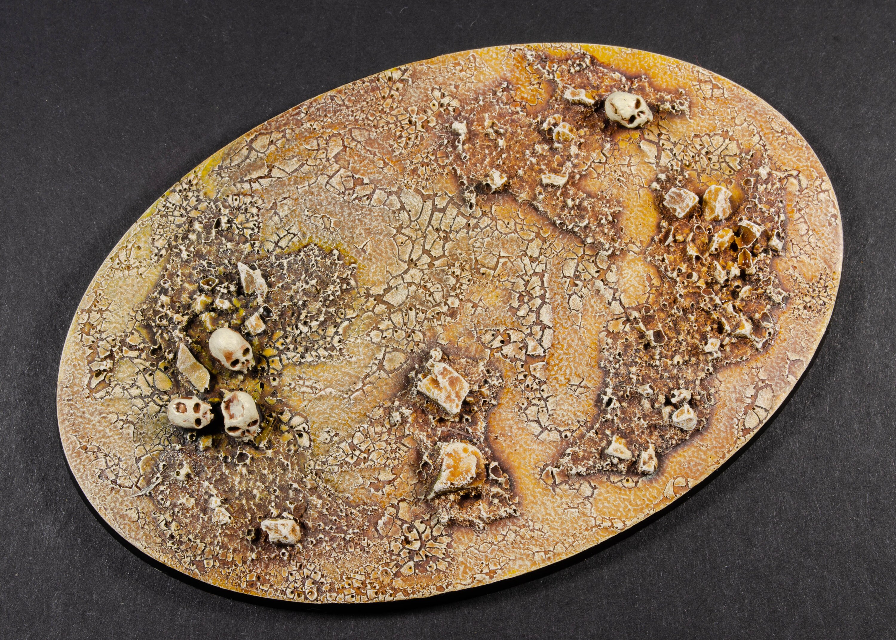 Miniatures Bases Desert Earth Resin Cast OVAL Bases for Miniature War ...