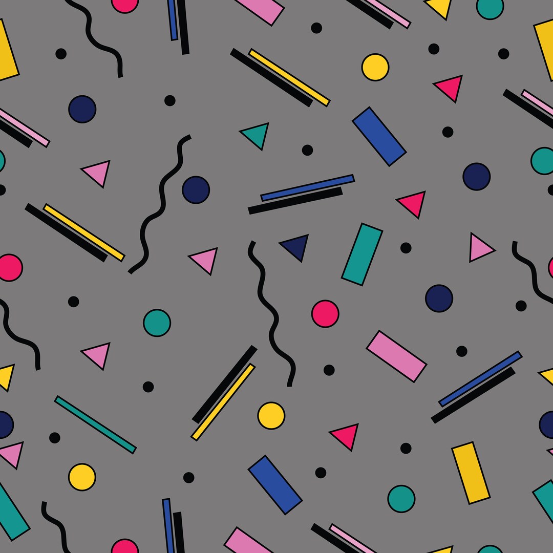 Retro Shapes Digital Download Pattern - Etsy