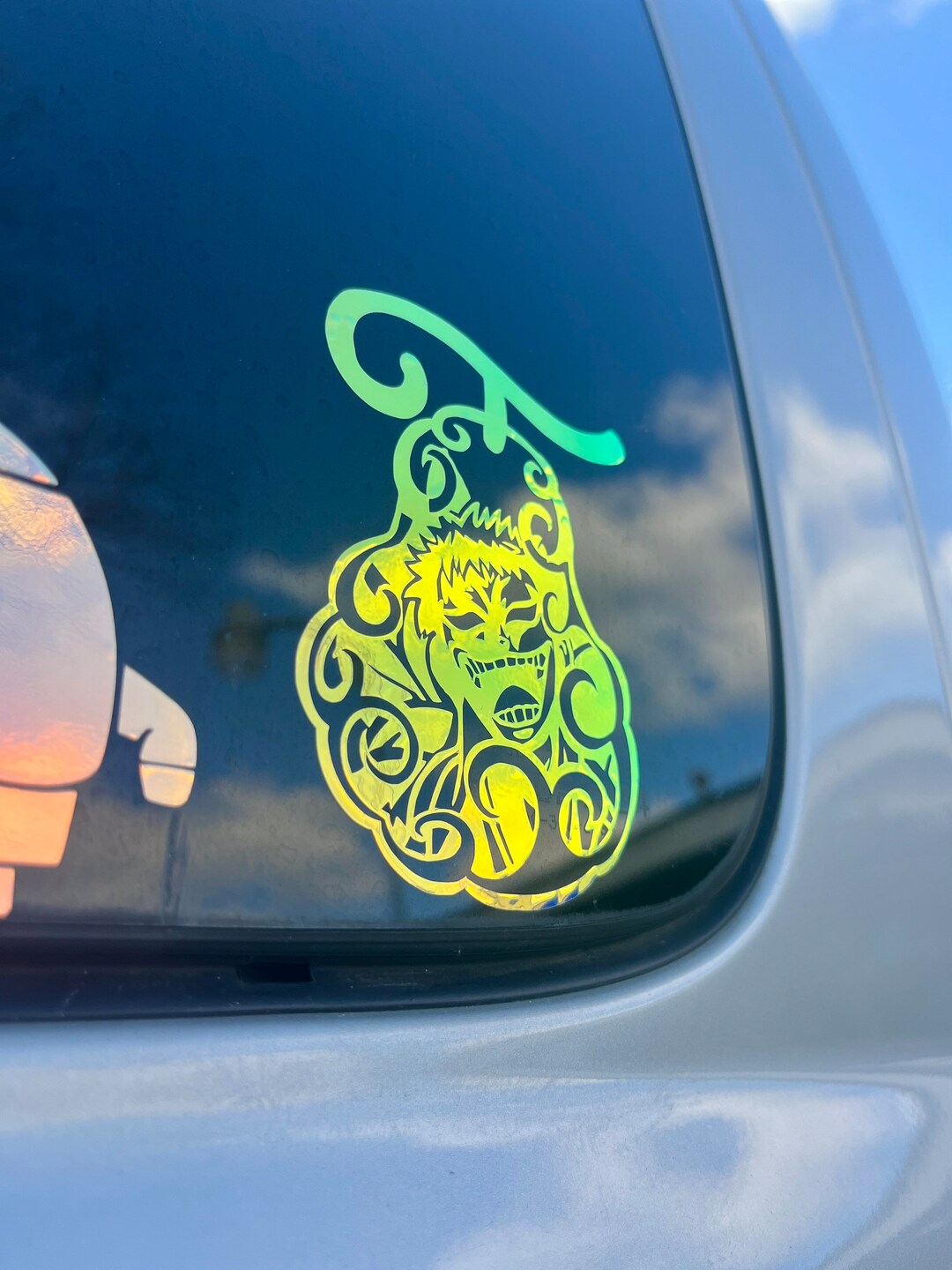 Doflamingo Devil Fruit Holographic Decal for Cars Phones - Etsy