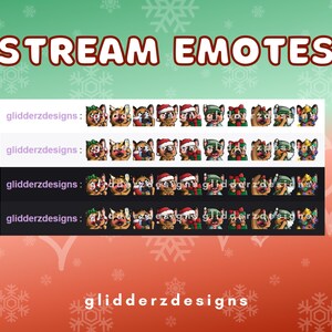 German Shepherd Christmas Animated Emotes | 10 Holiday Animated Emotes ...